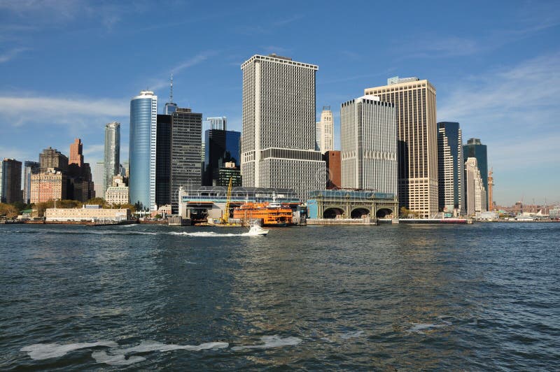 Buildings Surrounding the Hudson River in Manhattan, New York Stock ... Buildings Surrounding the Hudson River in Manhattan, New York Stock ...