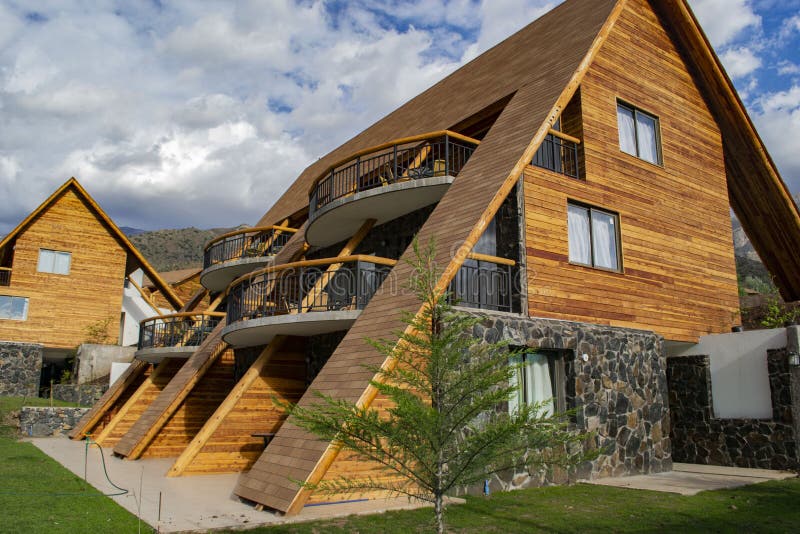 Small Hotel in the Mountains Stock Image - Image of alps, large: 135644385