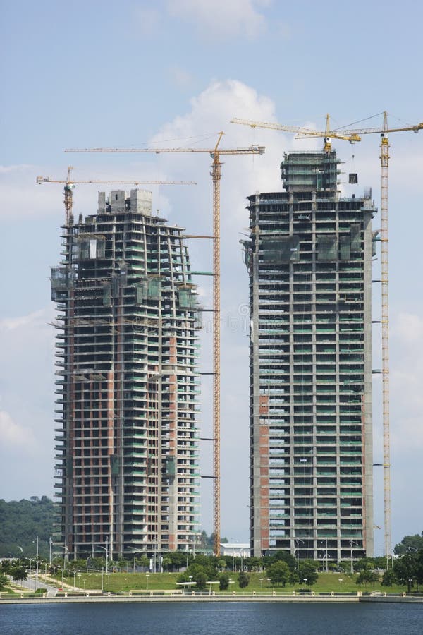 Buildings Under Construction Stock Photo - Image of site, industry ...
