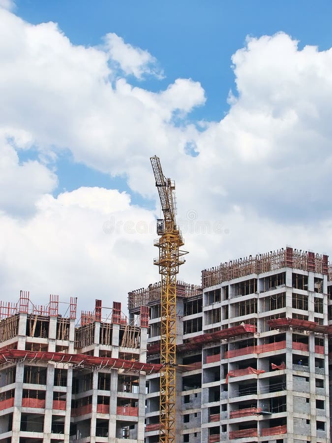 Buildings Under Construction Stock Image - Image of exterior, building ...