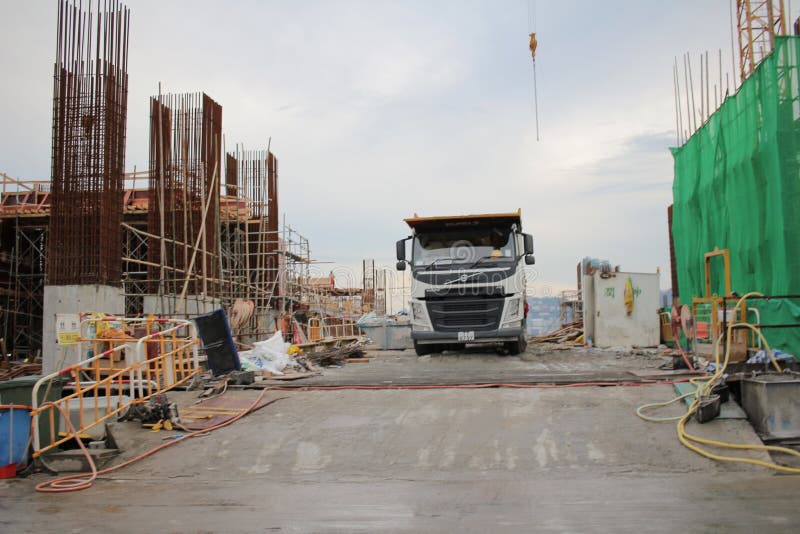 Buildings Under Construction at Hk Editorial Stock Image - Image of ...