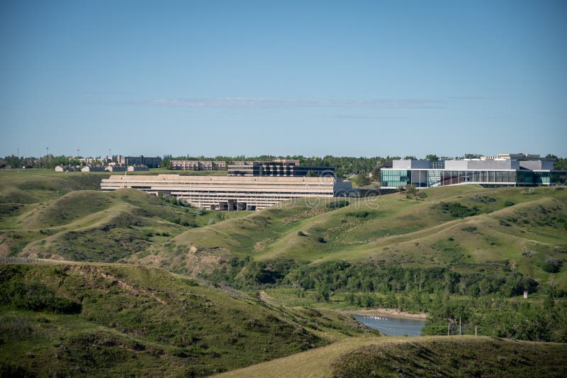 Buildings at the University of Lethbridge Stock Photo - Image of ...