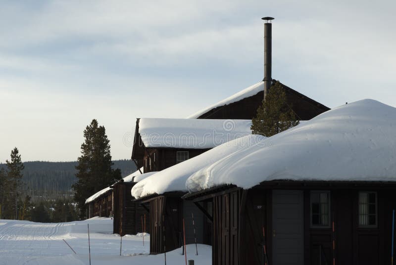 Buildings, Upper Geyser Basin, Yellowstone NP Stock Photo - Image of ...