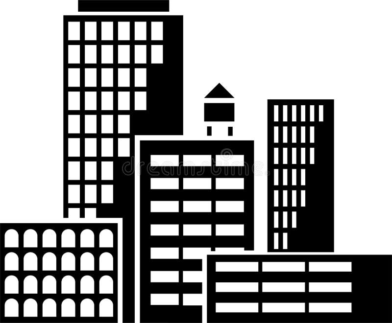 Buildings vector stock vector. Illustration of congestion - 4588148