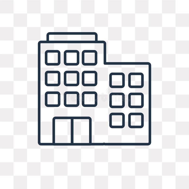 Government Buildings Thin Line Transparent Stock Illustrations – 61 ...