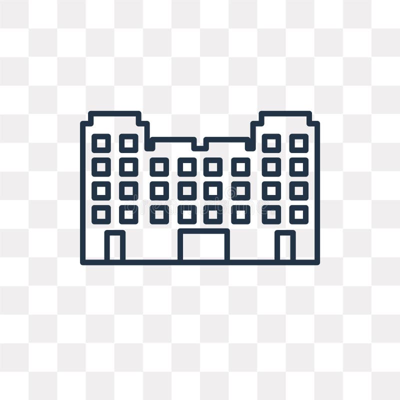 Buildings Vector Icon Isolated on Transparent Background, Buildings ...