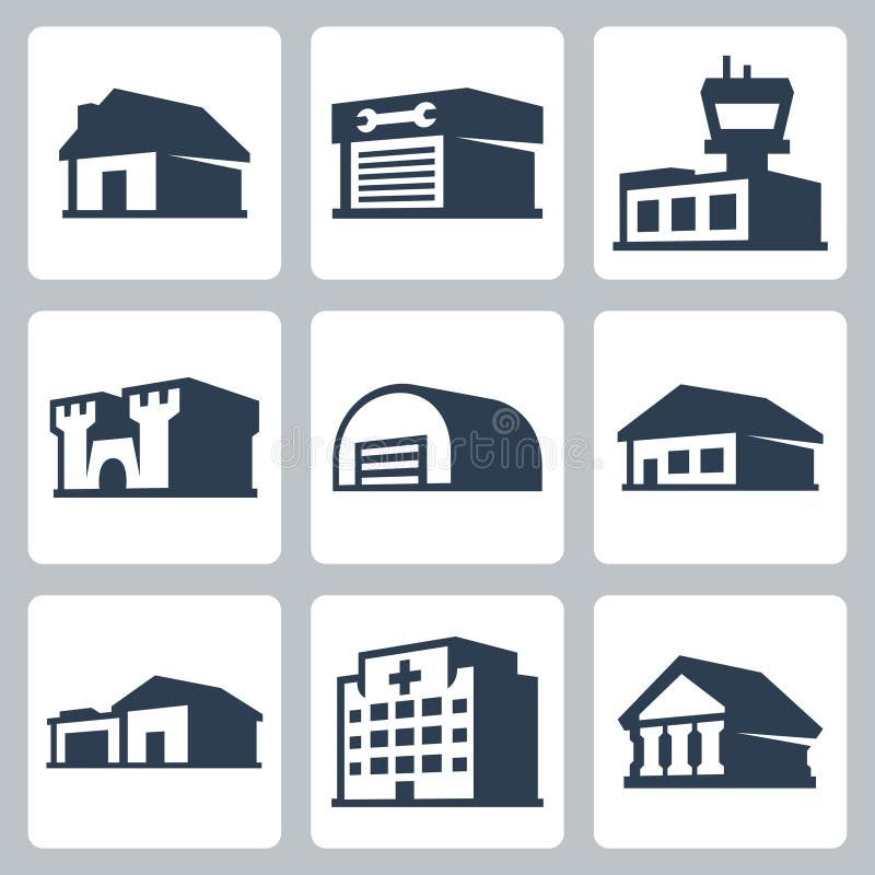 Buildings Vector Icons, Isometric Style #3 Stock Vector - Illustration ...