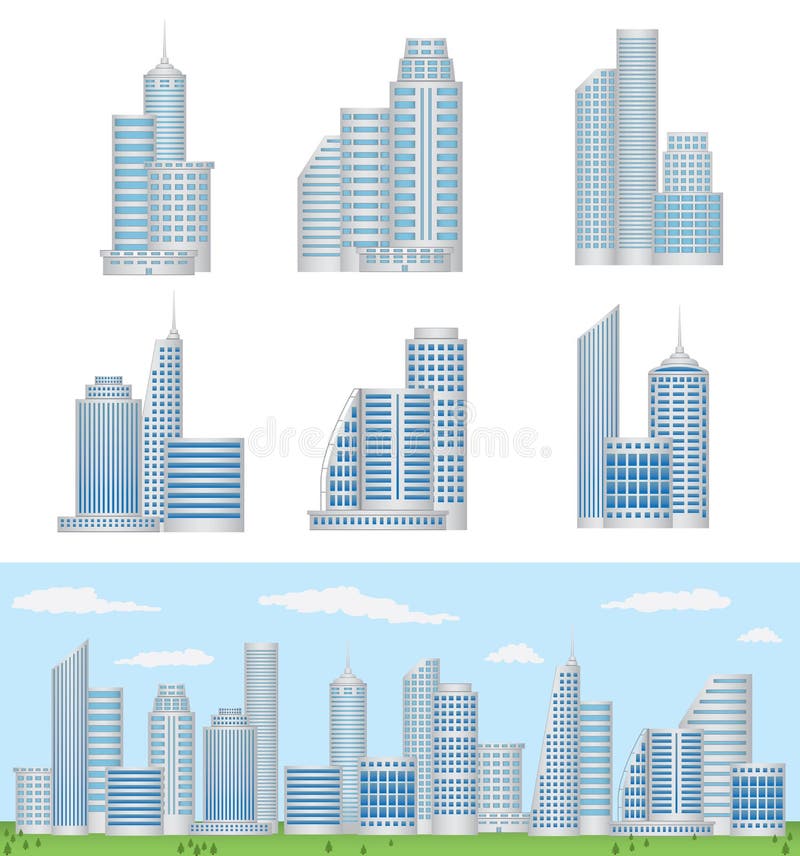 Real Estate and Building Website Header Stock Vector - Illustration of ...