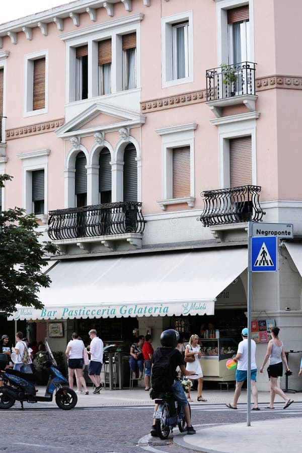 Old Buildings with Gelaterias in Venice, Italy Editorial Photography ... Old Buildings with Gelaterias in Venice, Italy Editorial Photography ...