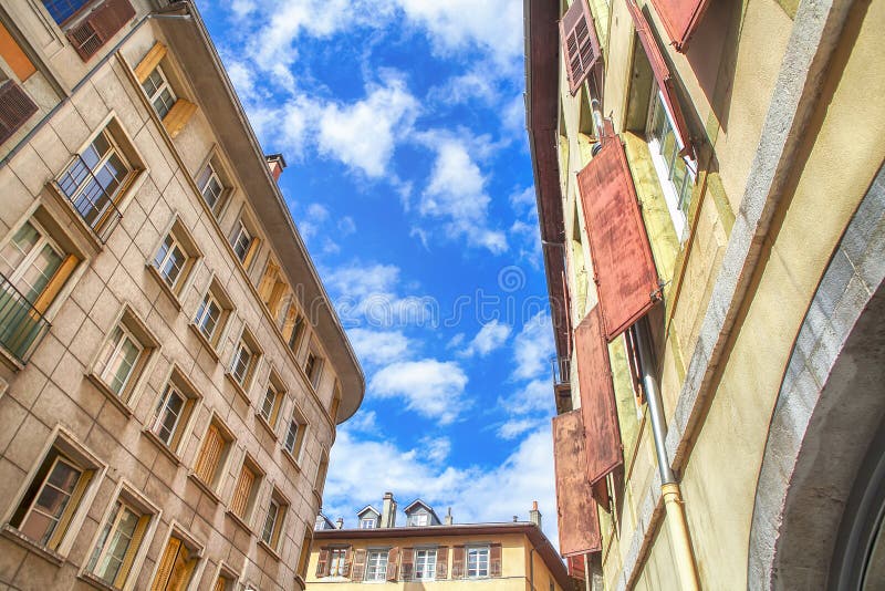 Buildings View from Low Angle Stock Photo - Image of height, downtown ...