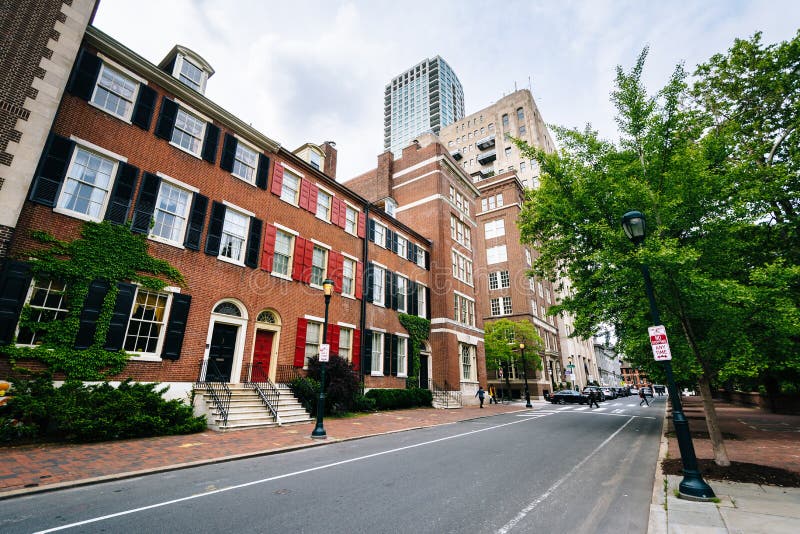 Buildings at Washington Square, in Philadelphia, Pennsylvania Editorial ...