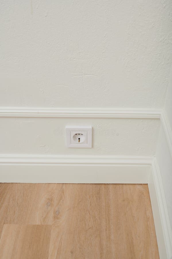 Built-in Electrical Sockets in the Wall Stock Photo - Image of double ...
