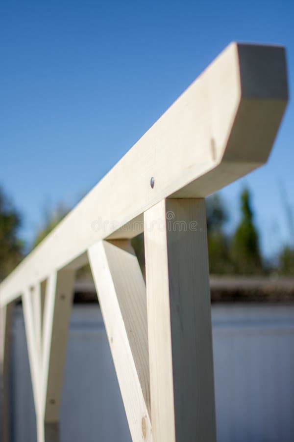 Built Frame Made of Wood. Beautiful Handwork Stock Image - Image of ...