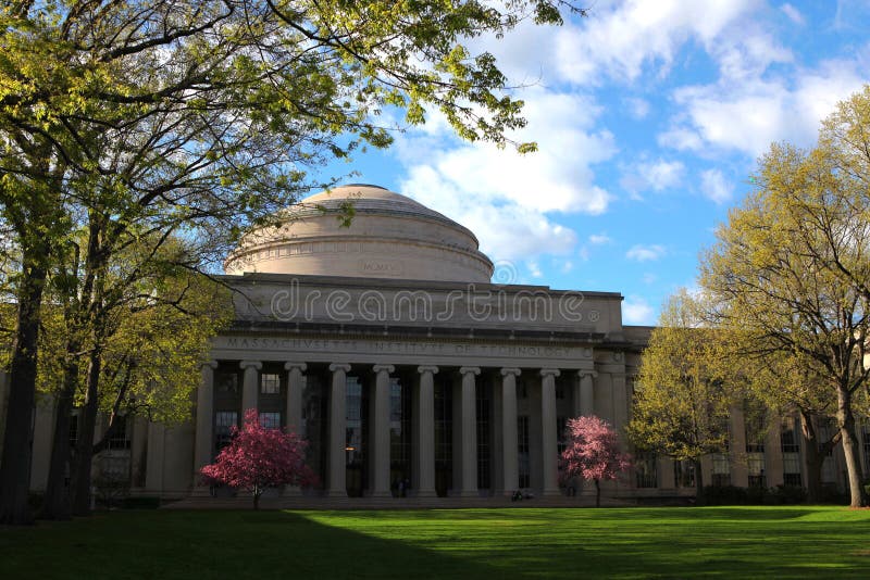 The Great Dome at MIT in Spring Stock Image - Image of architecture ...