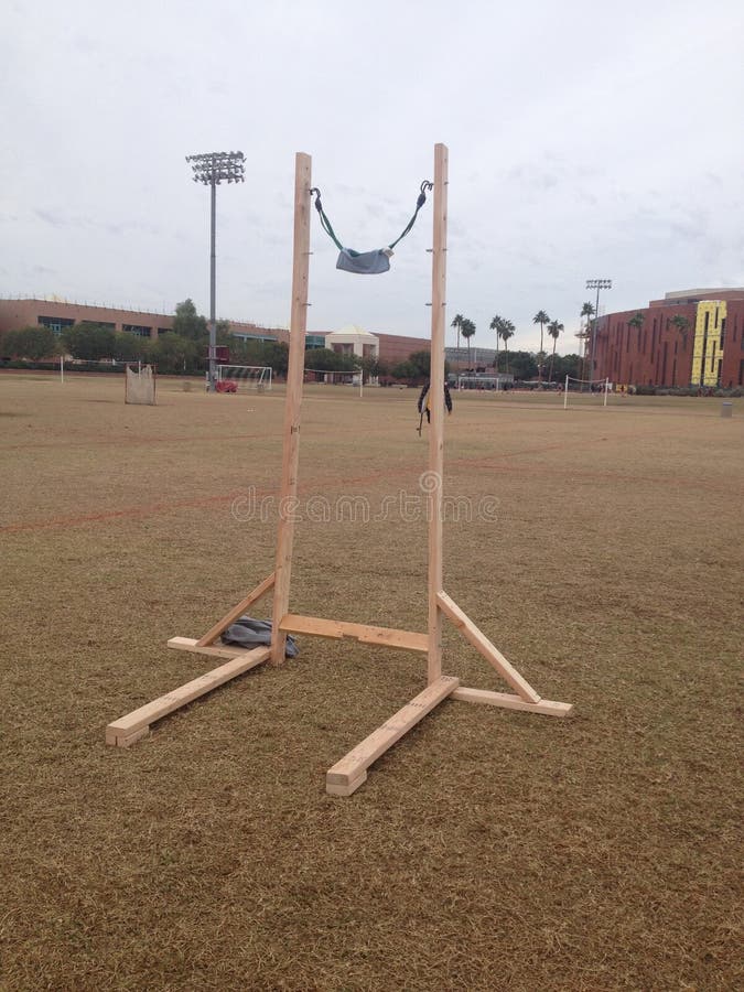 Built a Launching Catapult, Standing, College Science Experiment Stock ...