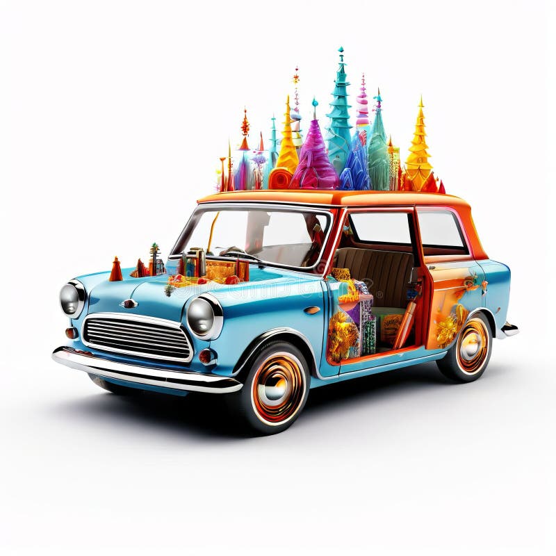 A Built in Mini Magic Show Inside the Car with Illusio Stock Photo ...