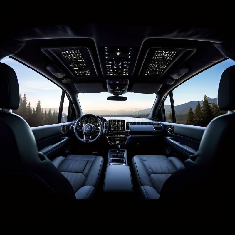 A Built in Mini Recording Studio Inside the Car for Mu Stock Photo ...