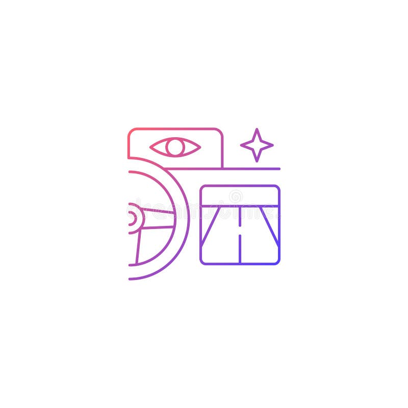 Built in Night Vision Gradient Linear Vector Icon Stock Vector ...