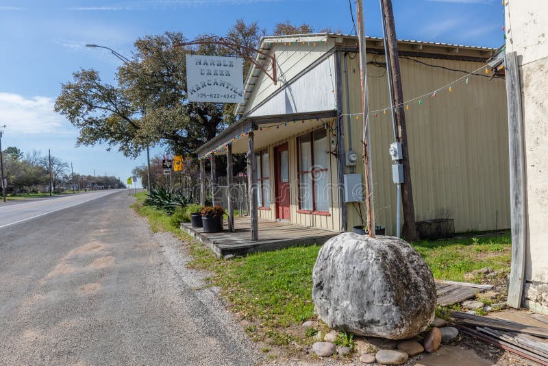 Old 1800`s Buildings in Cherokee Texas Editorial Photo - Image of ...