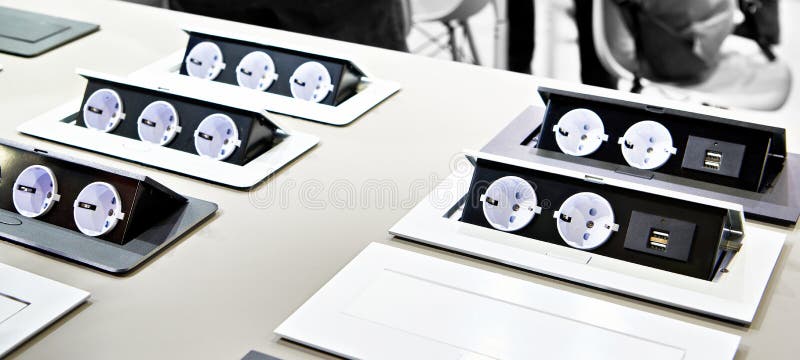 Built-in Socket Power Strip Stock Photo - Image of outlet, insert ...