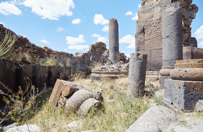 The Church of Gagik I in Ani, Turkey Stock Photo - Image of ruin ...