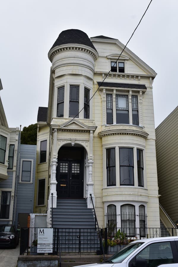 A Very Unique Queen Ann-Stick Style House. Editorial Stock Image ...