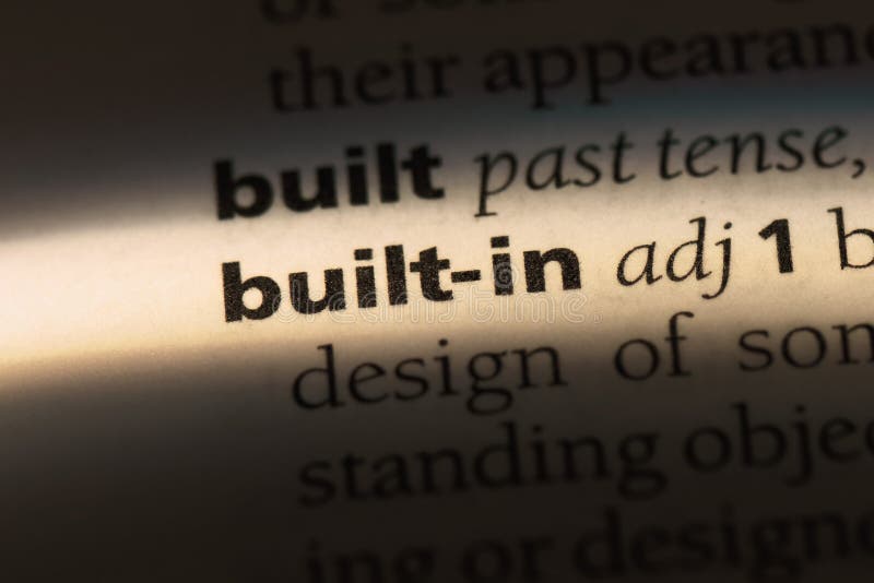 Built-in stock photo. Image of definition, builtin, isolated - 114411520