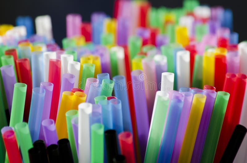 Buisjes voor cocktail stock foto. Image of plastiek, buisje - 31712600