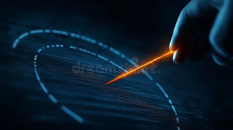 Buisness Blue Background with Pointer Stock Illustration - Illustration ...