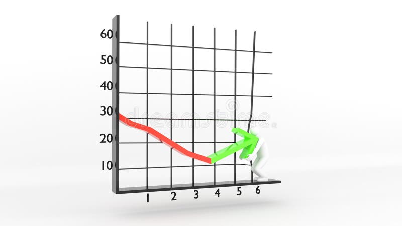 Stock numbers going up stock illustration. Illustration of stockmarket ...