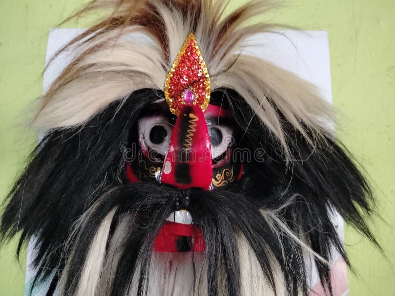 Bujang Ganong is a Traditional Mask in Indonesia, Specifically in East ...