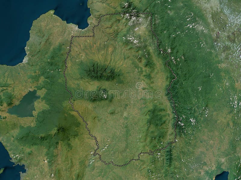 Bukidnon, Philippines. High-res Satellite. No Legend Stock Illustration ...