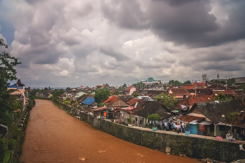 Bukittingi town in Sumatra stock photo. Image of asia - 107471874
