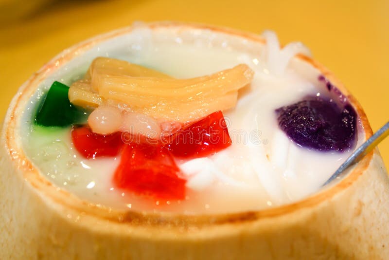 Buko Halo-halo stock photo. Image of delicious, cold - 38650384
