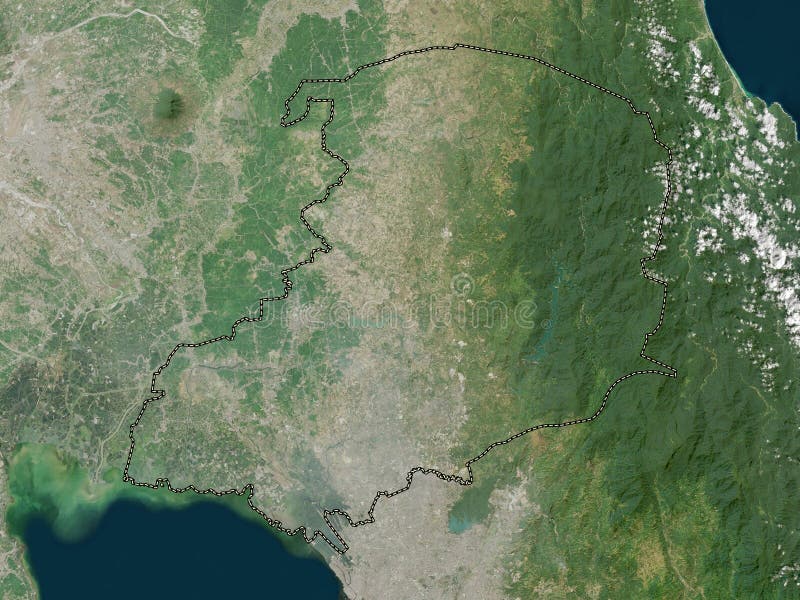 Bulacan, Philippines. High-res Satellite. No Legend Stock Illustration ...