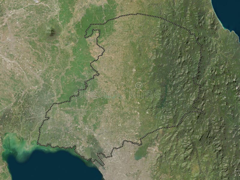 Bulacan, Philippines. Low-res Satellite. No Legend Stock Illustration ...