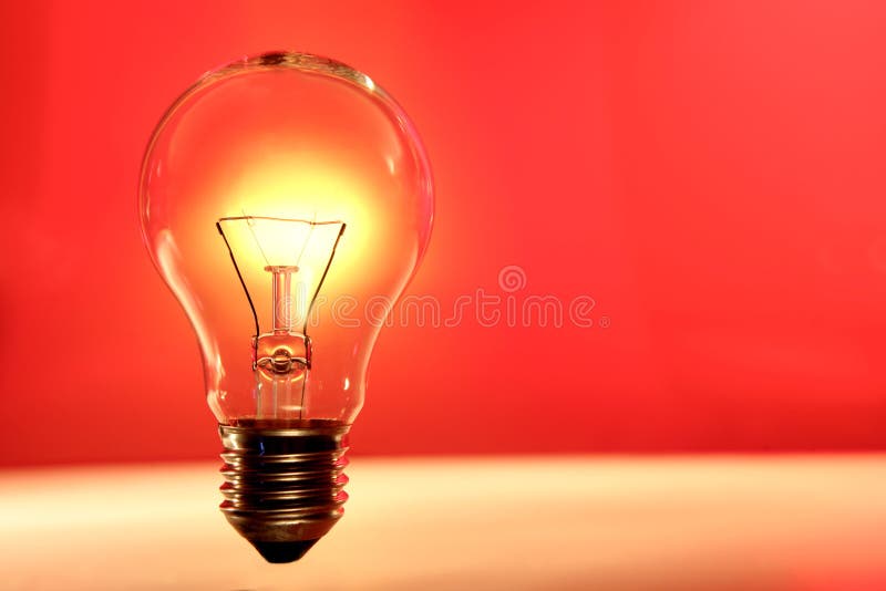 Golden Light Bulb Electric stock photo. Image of ideas - 4974440