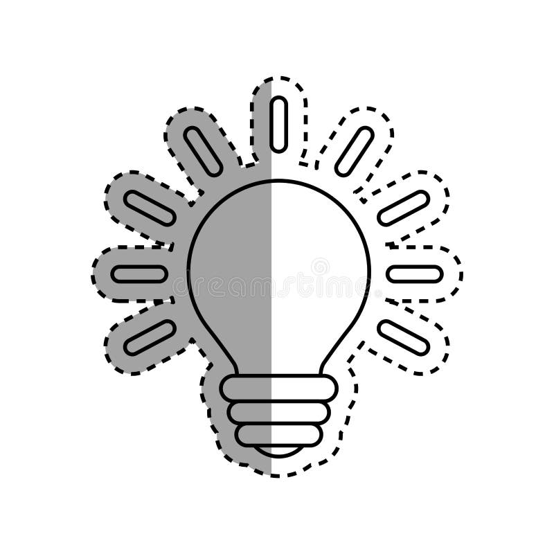 Bulb or big idea symbol stock illustration. Illustration of inspiration ...