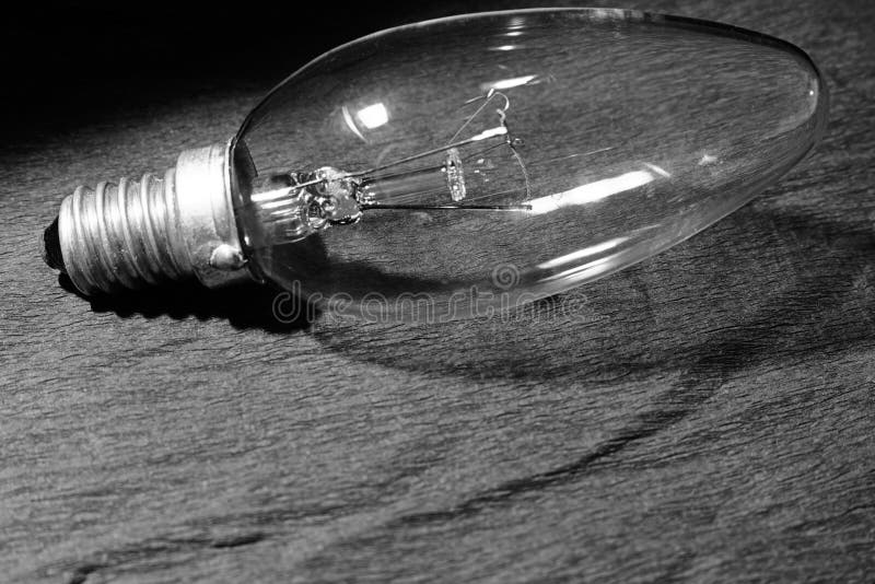 Bulb black and white stock image. Image of generation - 101190857