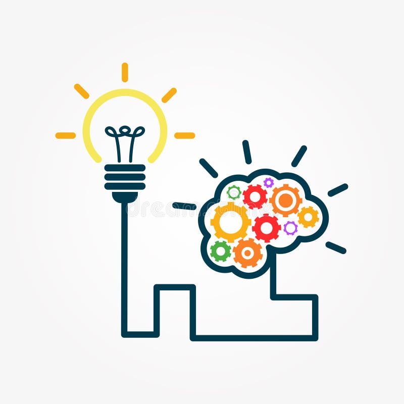 Brain Innovation Idea Icon, Simple Style Stock Vector - Illustration of ...