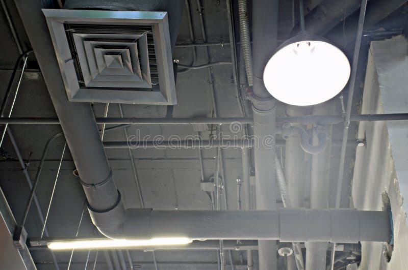 Bulb in buildings. stock photo. Image of iron, light - 237715594