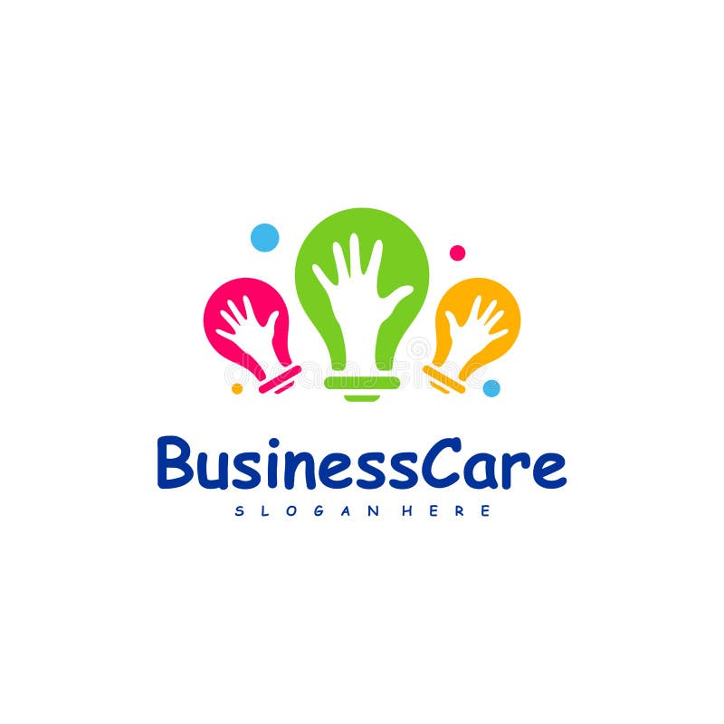 Bulb Care Logo Design Vector. Icon Symbol Stock Illustration ...