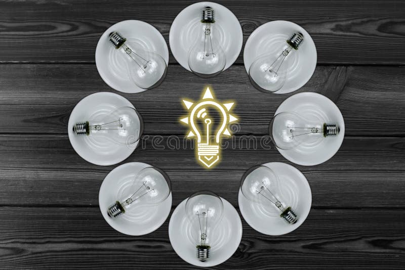 Bulb combination stock photo. Image of creative, idea - 70842800