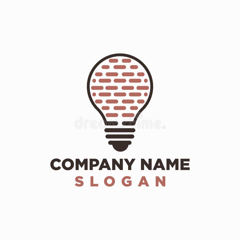 Bulb and Construction Logo Design Concept, Smart Home Logos, Building ...