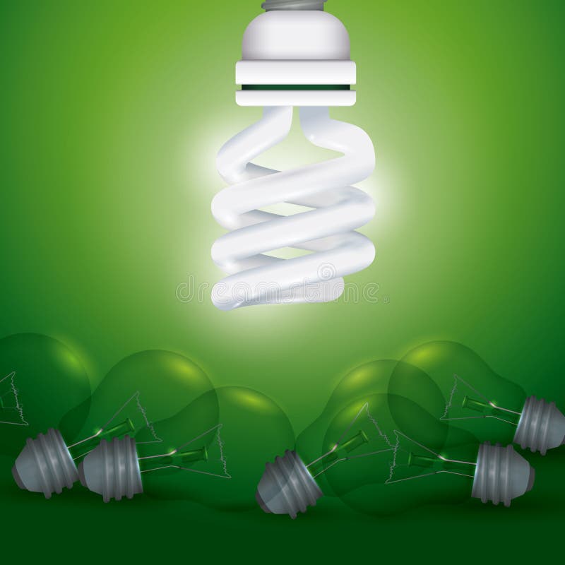 Bulb Design, Vector Illustration. Stock Illustration - Illustration of ...