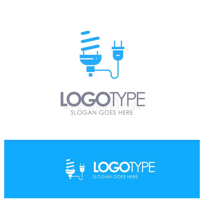 Bulb, Economic, Electrical, Energy, Light Bulb, Plug Blue Solid Logo ...