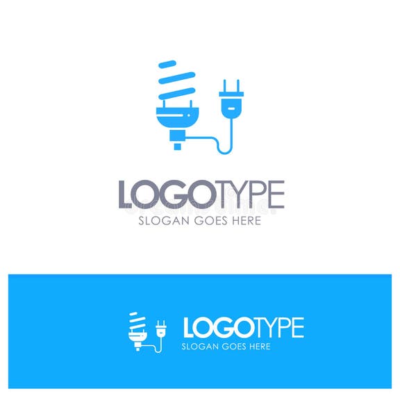 Bulb, Economic, Electrical, Energy, Light Bulb, Plug Blue Solid Logo ...
