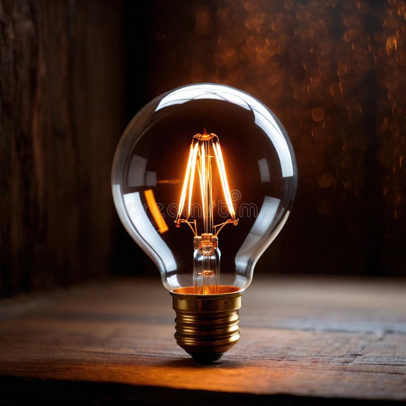 Bulb , Electric Light Fixture To Generate Illumination Stock ...