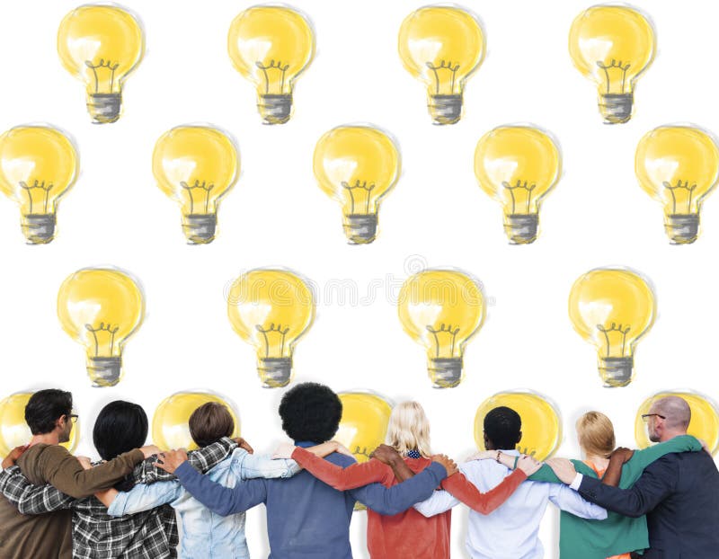 Bulb Electricity Illumination Idea Lighting Concept Stock Image - Image ...