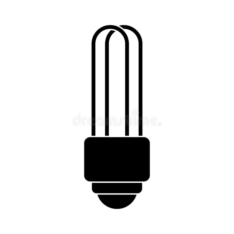 Bulb Energy Environment Light Pictogram Stock Vector - Illustration of ...